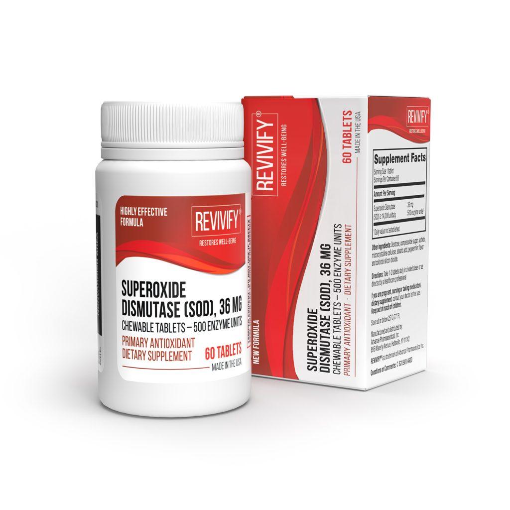 REVIVIFY® Superoxide Dismutase (SOD) Chewable Tablets (500 Enzyme Units ...